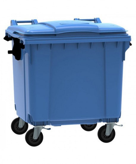 🚮 Container de Gunoi Albastru 1100L pentru Colectare Selectivă Hârtie ...